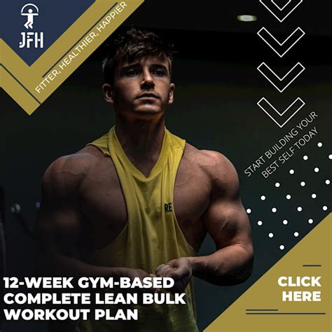 12 Week Gym Based Lean Bulk Workout Plan By Jfhfitness Fiverr