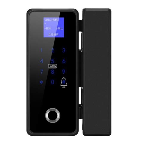 玻璃門指紋鎖 單開門 玻璃門電子鎖 電子式觸控玻璃門鎖 觸控式密碼輔助鎖 按鍵密碼鎖 Pchome 24h購物