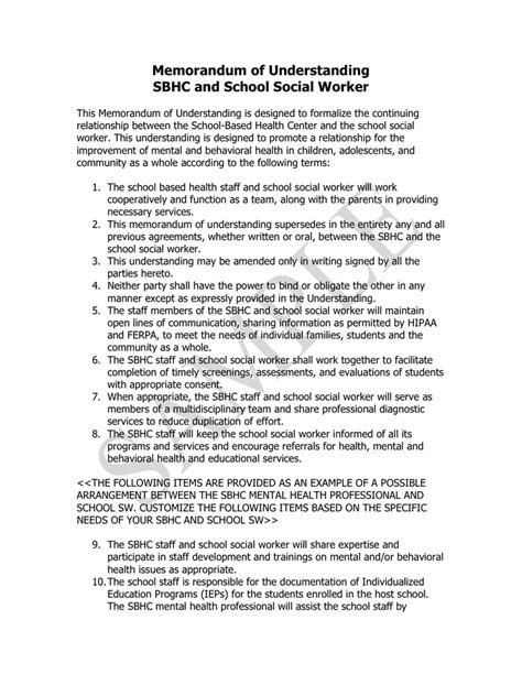 Memorandum Of Understanding Template Download Free Documents For PDF Word And Excel