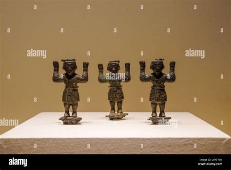 Beijing China February 18 2023 Ancient Chinese Bronzes In The