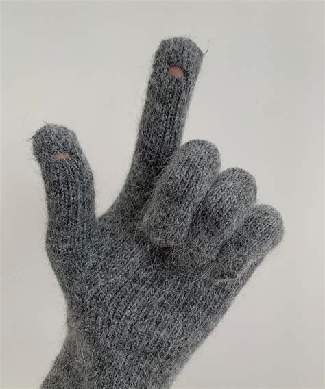 그노노이 앙고라핑거홀장갑