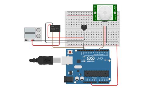 Circuit Design Inter Facing Light Bulb With Pir Sensor Level 5 At
