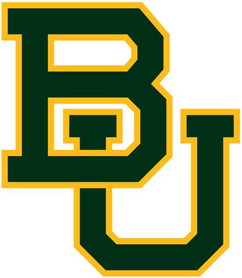 Baylor Bears Football Logo In Green And Yellow