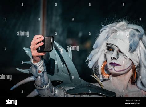 Rome Italy October Comic And Cosplayer Event Called Romix