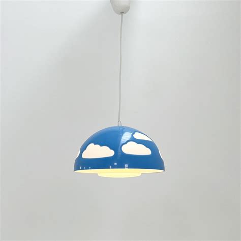Blaue Fun Cloud Hängelampe von Henrik Preutz für Ikea 1990er bei