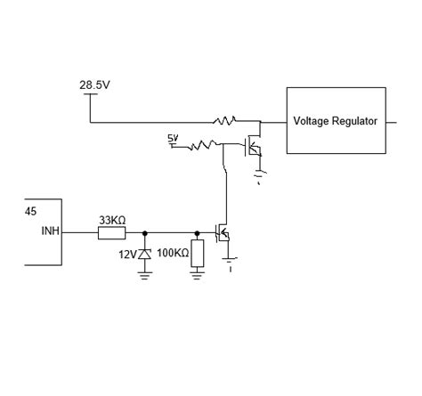TCAN1145 Q1 INH Pin Pull Down Register Interface Forum Interface