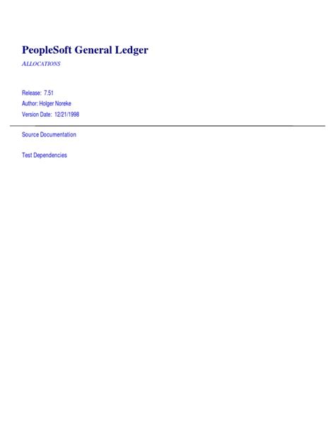 Peoplesoft General Ledger Pdf Field Mathematics Arithmetic