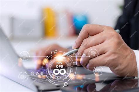 Premium Photo Devops Concept Software Development And It Operations Agile Programming