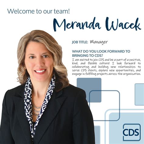 Interview With Manager Meranda Wacek Cds