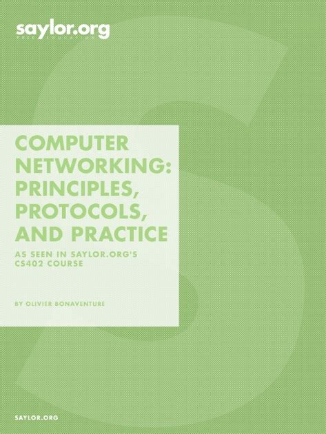 Computer Networking Principles Protocols And Practice By Olivier