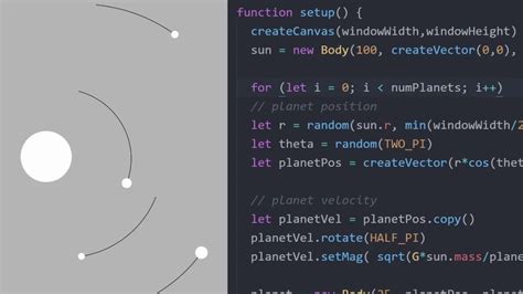 code along make a solar system with p5 js michael ruppe