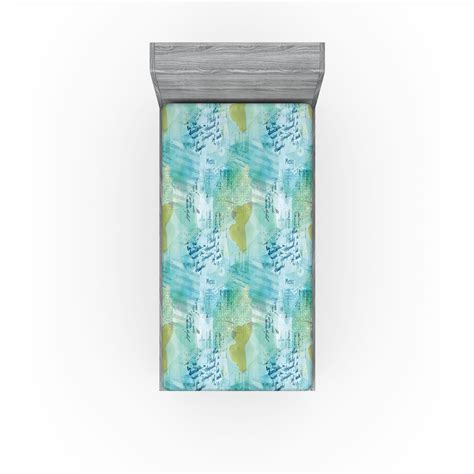 Ambesonne Vintage Fitted Sheet Butterfly Music Cursive Twin Xl Size