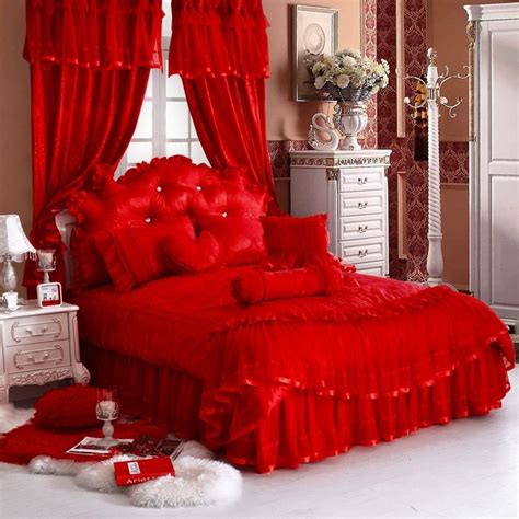 Sophisticated Elegant Crimson Red Vintage Romantic Victorian Lace