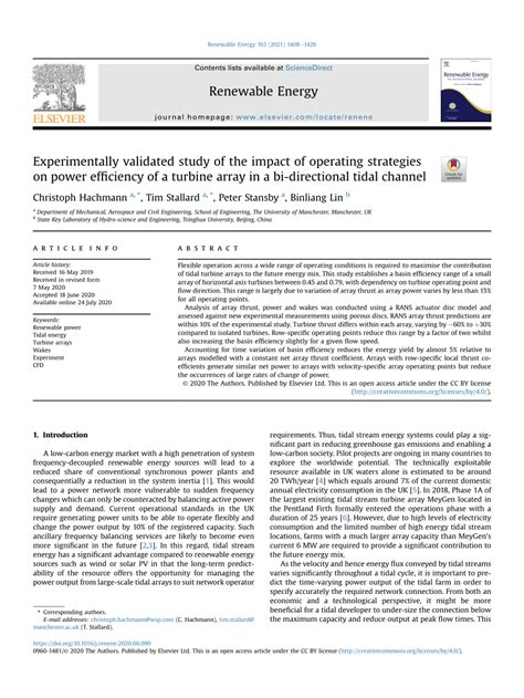 PDF Experimentally Validated Study Of The Impact Of Operating Strategies On Power Efficiency