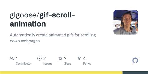 github glgoose scroll animation automatically create animated