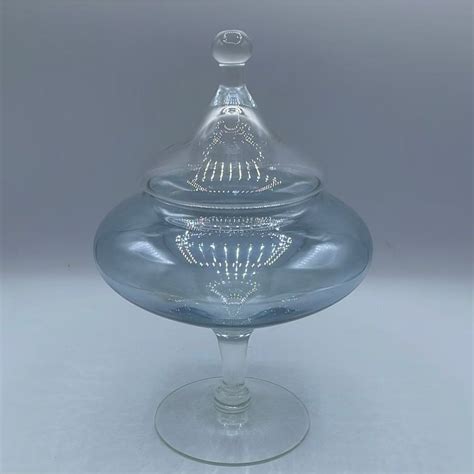 Dorothy Thorpe Mcm Pedestal Apothecary Glass Jar