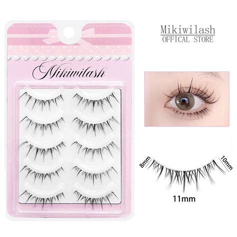 Mikiwilash Natural False Eyelashes Handmade Light Soft Eyelash Cosplay