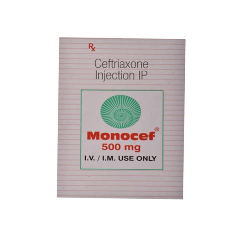 Monocef 500mg Injection Ceftriaxone Pocket Chemist