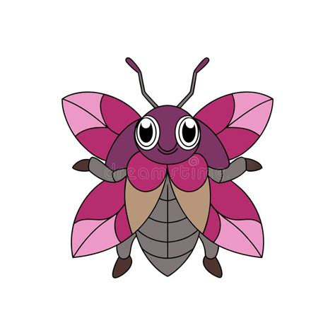 Cute Cartoon Moth Stock Illustrations 5340 Cute Cartoon Moth Stock