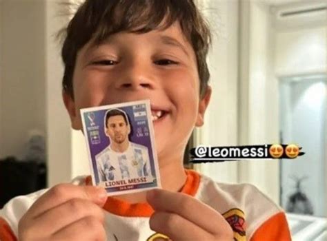 A Mateo Messi Le Sali La Figurita De Su Padre Y Su Madre Comparti Su