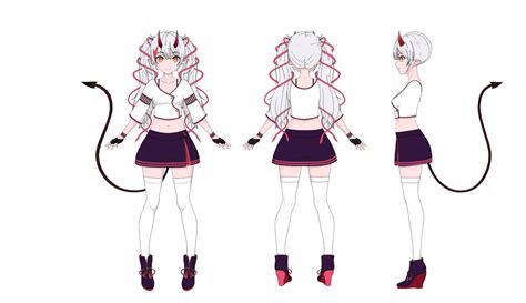 Female Anime Character Reference Sheet Valkyrie Girl Model Sheet By
