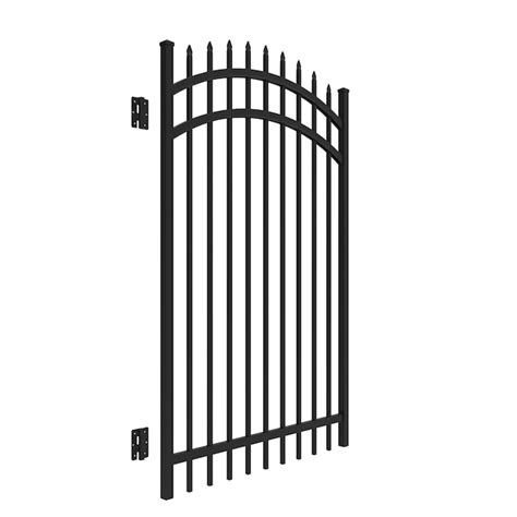 Freedom Providence 6 Ft H X 4 Ft W Black Aluminum Decorative Walk Thru