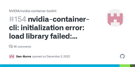 Nvidia Container Cli Initialization Error Load Library Failed Libnvidia Mlso1 · Issue 154