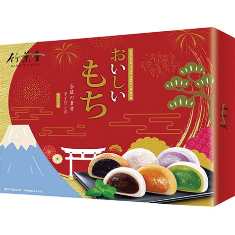 Mochi Mixed Flavor T Box Bamboo House 30 Pcs 900 G Youmame