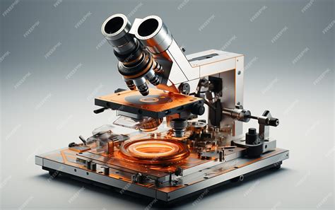 Premium Ai Image Atomic Force Microscope On A White Background