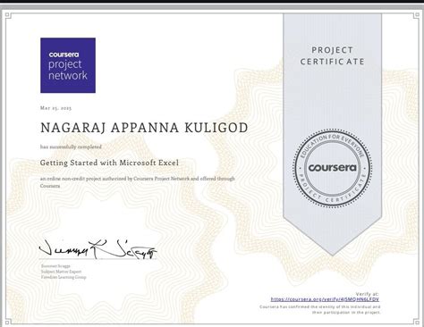 Pleased To Share That Ive Completed The Getting Started With Microsoft Excel Course On