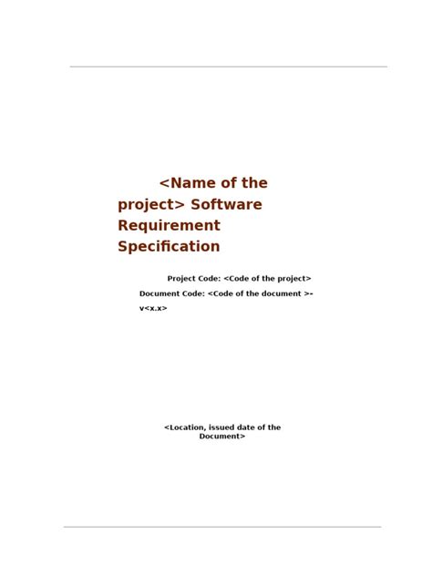 template software requirements specification pdf