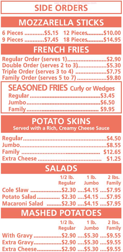 Online Menu Of Chicken N More Restaurant Jackson New Jersey 08527