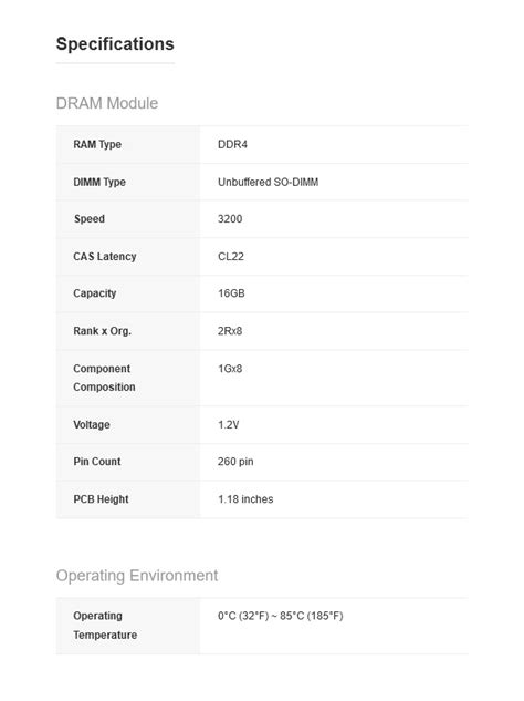 Transcend Jetram 16gb Ddr4 3200mhz Laptop Memory Jm3200hsb 16g Mwave