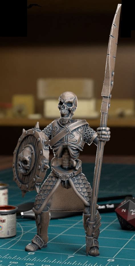 Skeleton Warriors Models For Rpg Wargames Warhammer Npcs Etsy