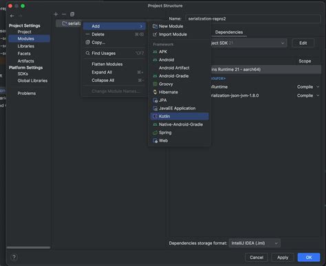 Integrating Kotlin Serialization With Non Standard Build Intellij