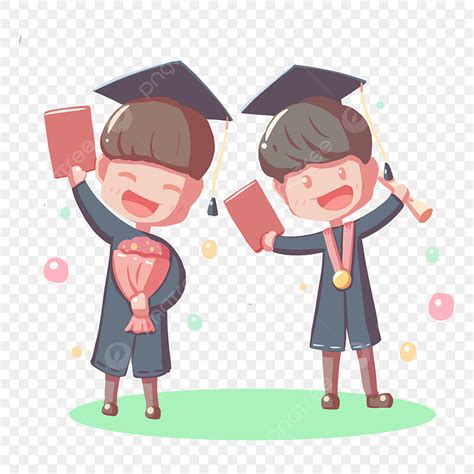 졸업식 축하 캐릭터 일러스트 만화 무료 버클 Png 졸업 시즌 졸업식 축하 Png 일러스트 및 Psd 이미지 무료 다운로드