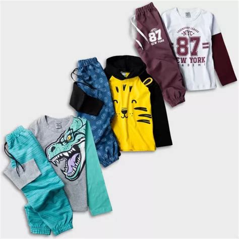 Kit 3 Conjuntos Infantil Meia Estação Roupa Menino Atacado Frete Grátis