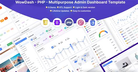 Wowdash Php Multipurpose Admin Dashboard Admin Templates Ft Wowdash And Admin Panel Envato