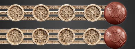 50 Ornamental Trim Brushes 3d Flippednormals