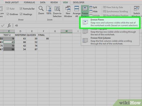 Plsql Excel Freeze Panes Vertical Oraexcel Examples
