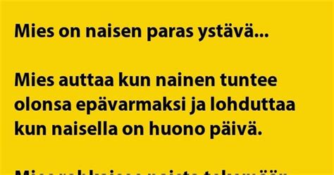 Mies on naisen paras Huumoria joka päivään Parhaat Vitsejä ja Hauskoja Kuvia