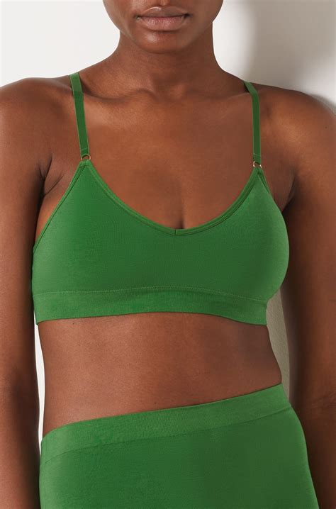 Brassière Confort Optimal En Coton Amande Vert Sapin Etam