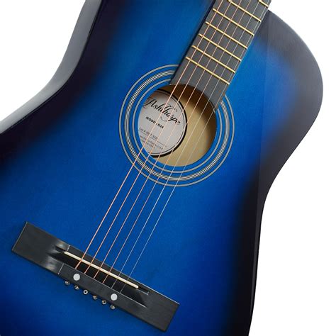 Ashthorpe 38 Beginner Acoustic Guitar Set Starter Kit With Gig Bag