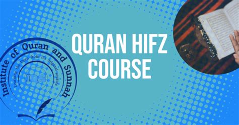 Hifz Quran Memorization Institute Of Quran And Sunnah
