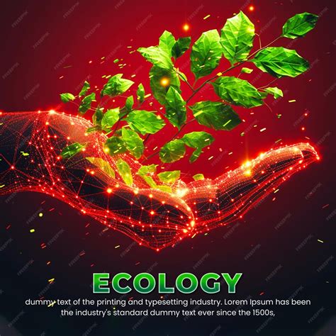 Premium Psd Ecology Concept Background For Technology