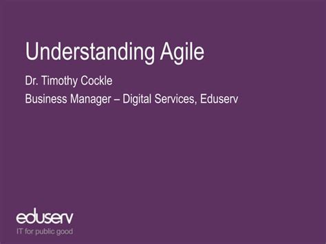 Understanding Agile PPT