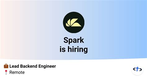 Lead Backend Engineer At Spark Christian Tech Jobs
