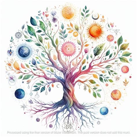 10 Stunning Tree Of Life Clip Art Digital Art Download Etsy