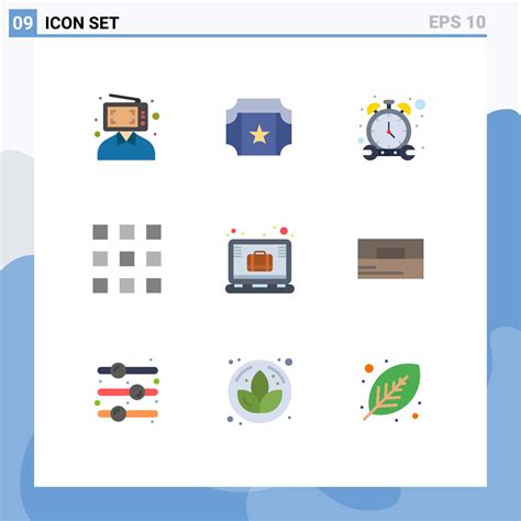 Set Of Vector Flat Colors On Grid For Brief Lock Stop Key Locks Buttons Editable Vector Design