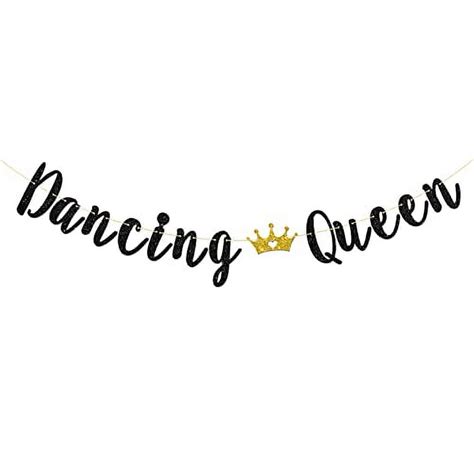 Dancing Queen 17th Birthday Party Banner Sparkling Happy Birthday